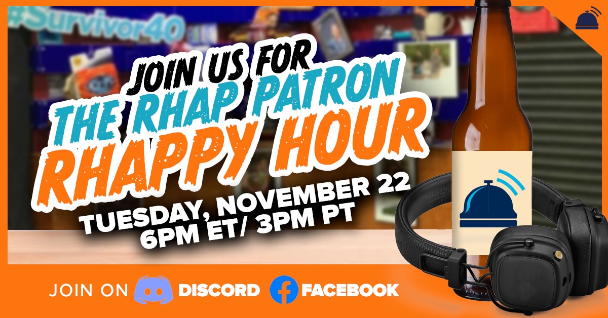 UNLOCKED: The Patron RHAPpy Hour - November 22, 2022 – RHAP